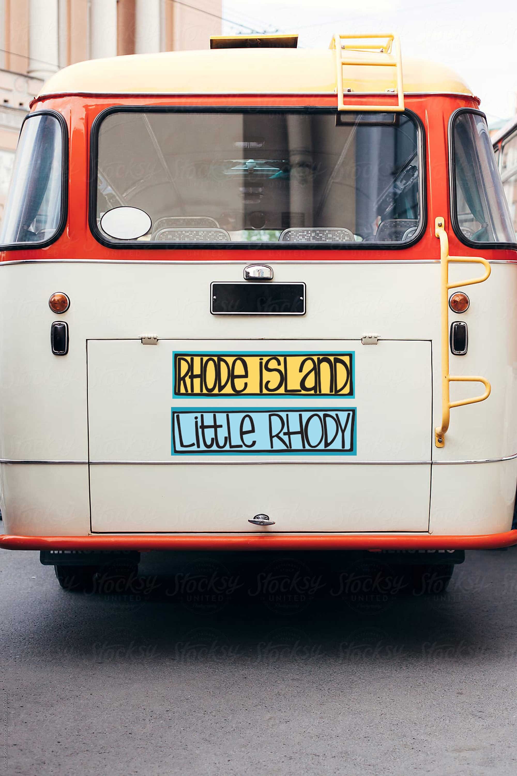 RHODE ISLAND Bumper Sticker, Rhody Vinyl Decal, RI Ocean State Car ...