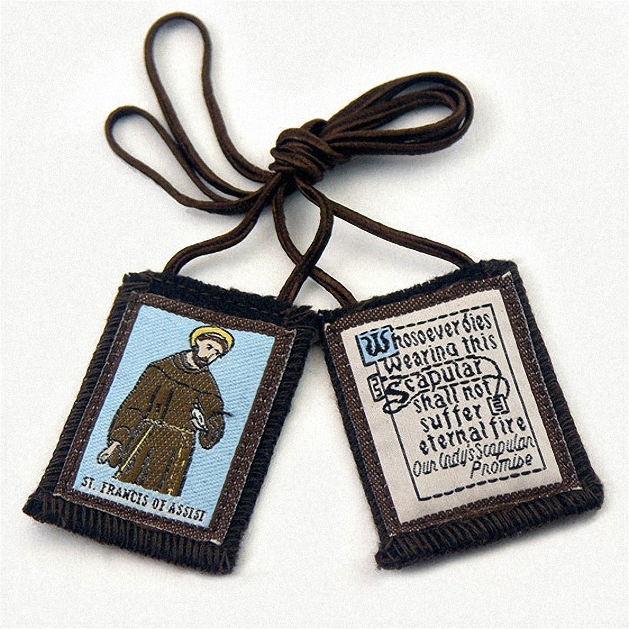 St Francis Wool Scapular - Etsy