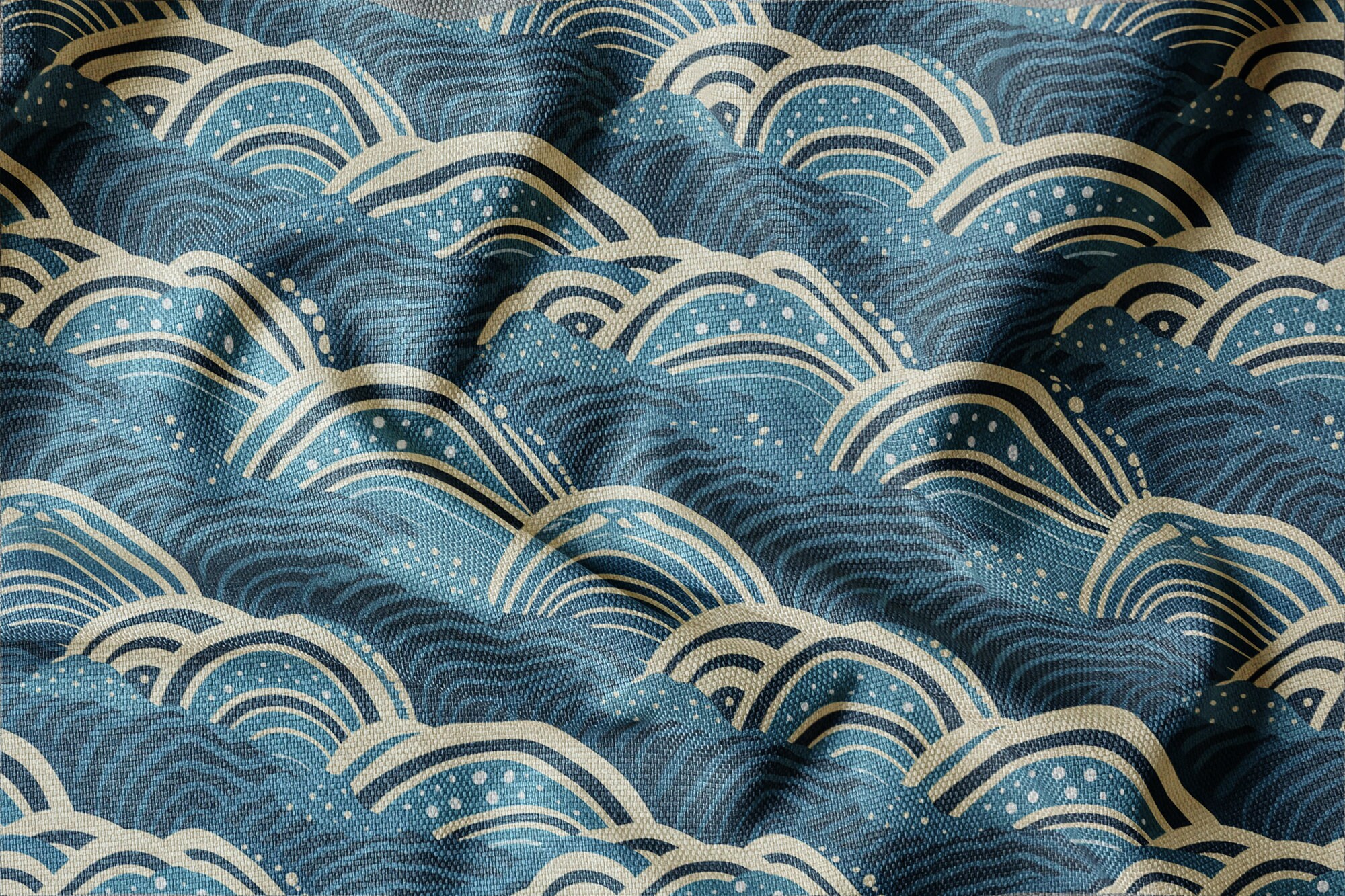 Hang Ten: Ocean Waves Digital Patterns for Textiles and Paper - Etsy