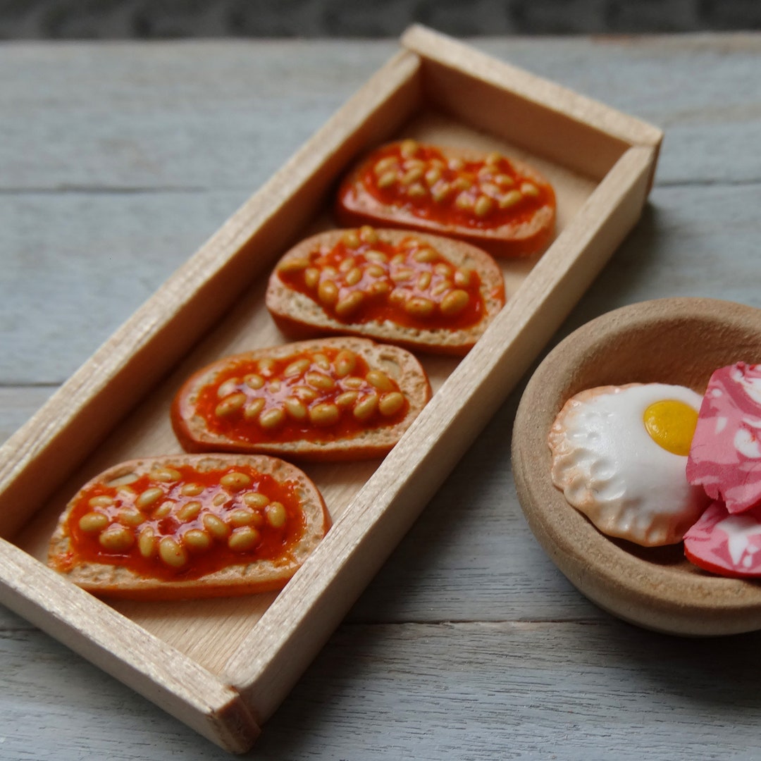 Realistic Miniature Beans on a Toast - British Beans Miniature ...