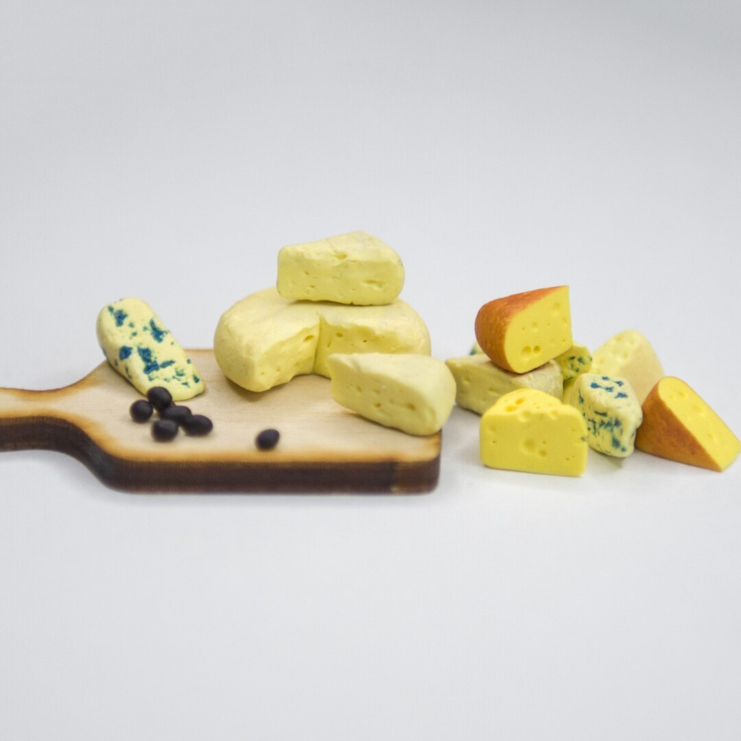 Dollhouse Realistic Cheeses - Handmade Dollhouse Miniatures - Polymer ...