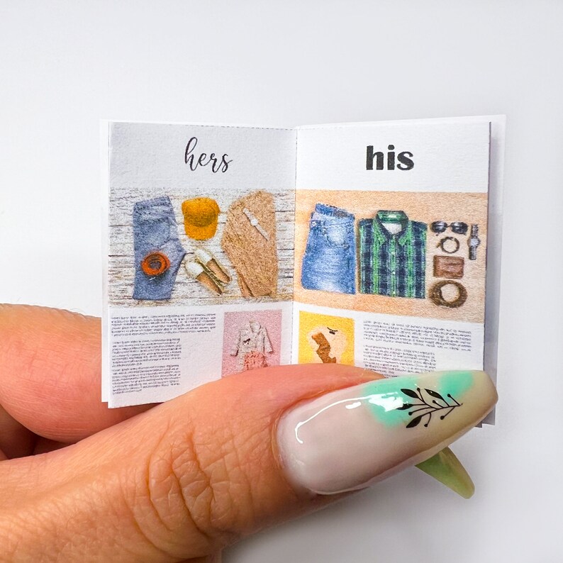 Printable Mini Fashion Magazines – 1:6 Scale DIY Dollhouse Digital ...