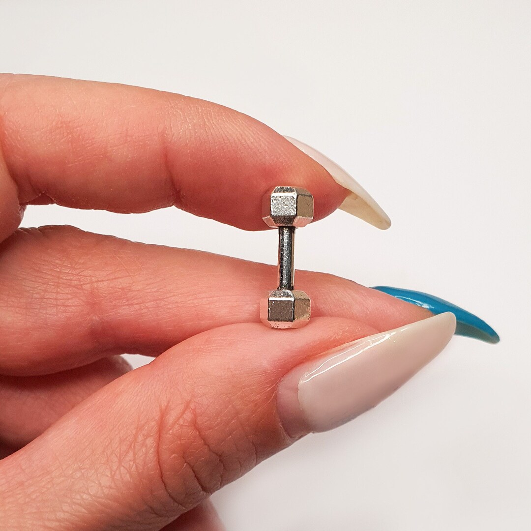 Dollhouse Weights/dumbbells - Miniature Barbel - Miniature Exercise ...