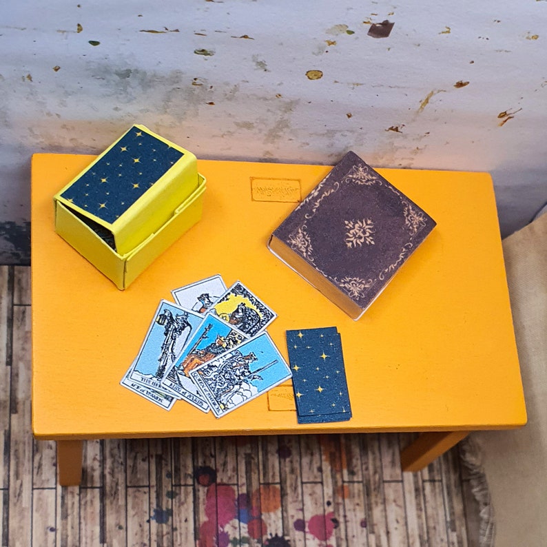 Miniature Tarot Cards – 1:12 Scale Dollhouse Tarot Deck in Two Designs ...
