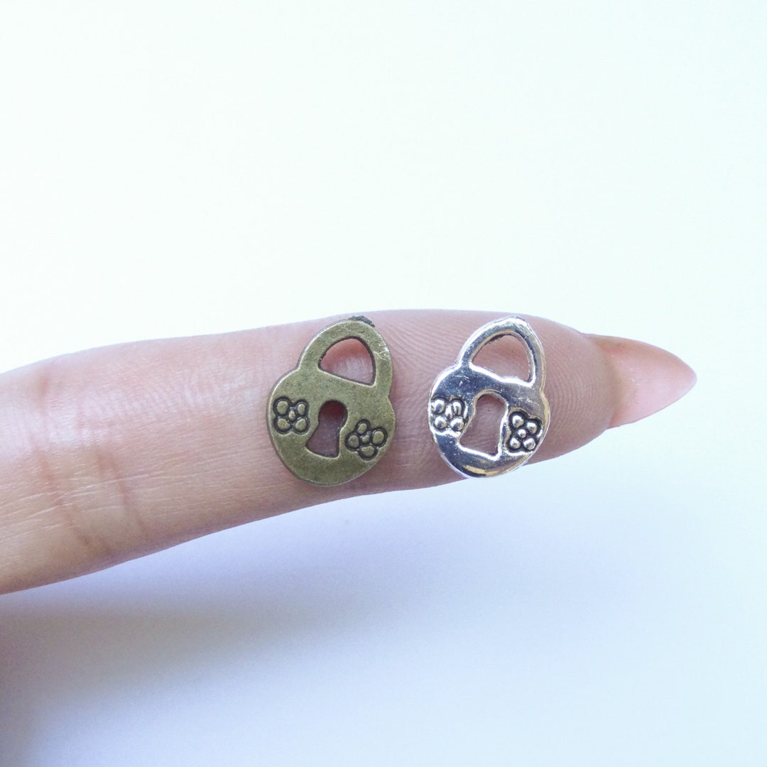 Miniature Padlock With Flowers - Dollhouse Padlock - Mini Accessorie ...