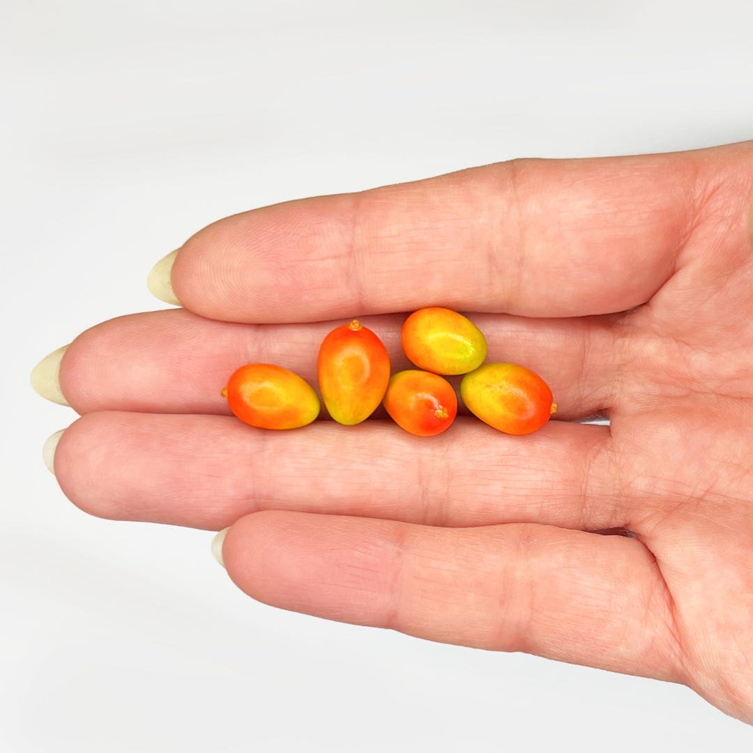 Miniature Mango – 1:12 Scale Dollhouse Fruit – Realistic Polymer Clay ...