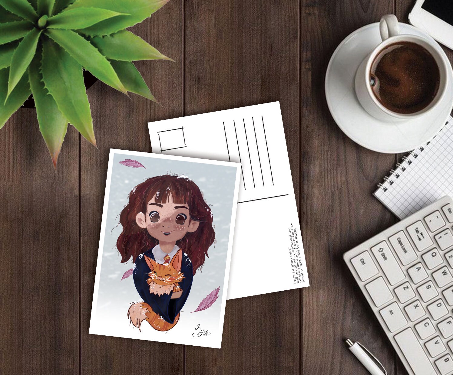 Harry Potter Postkarte A6-Format Modell unter den 3 | Etsy