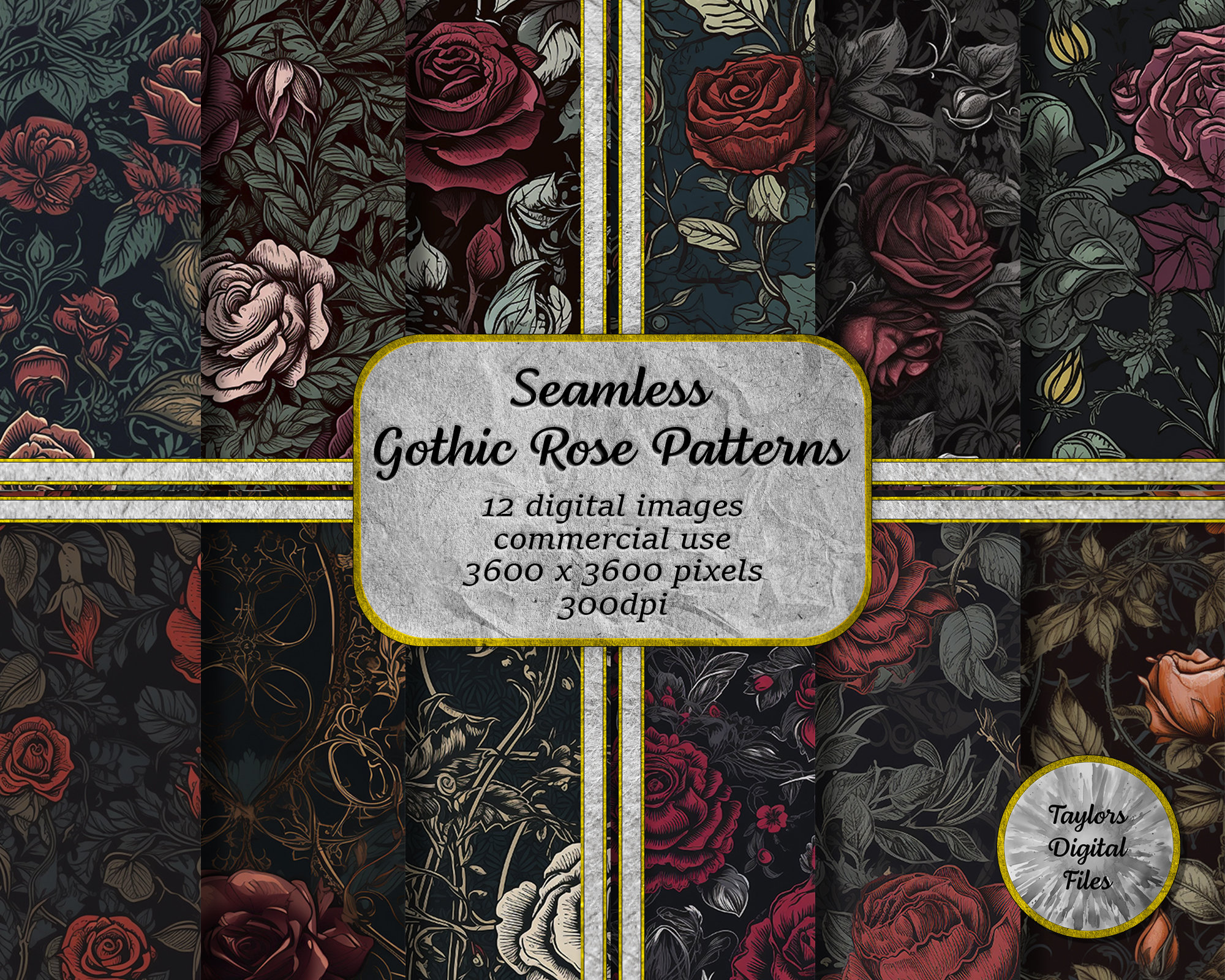 Gothic Rose Patterns