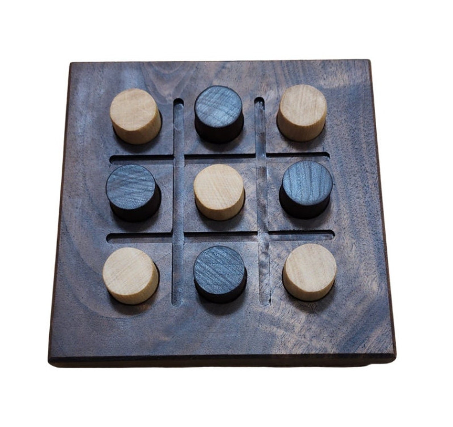 Handmade Wooden Tic Tac Toe Game - Etsy