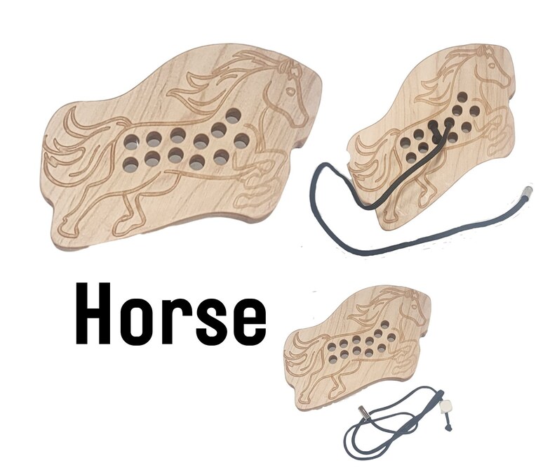 Farm Animal Lacing Toy - Montessori Lacing Toy - Etsy