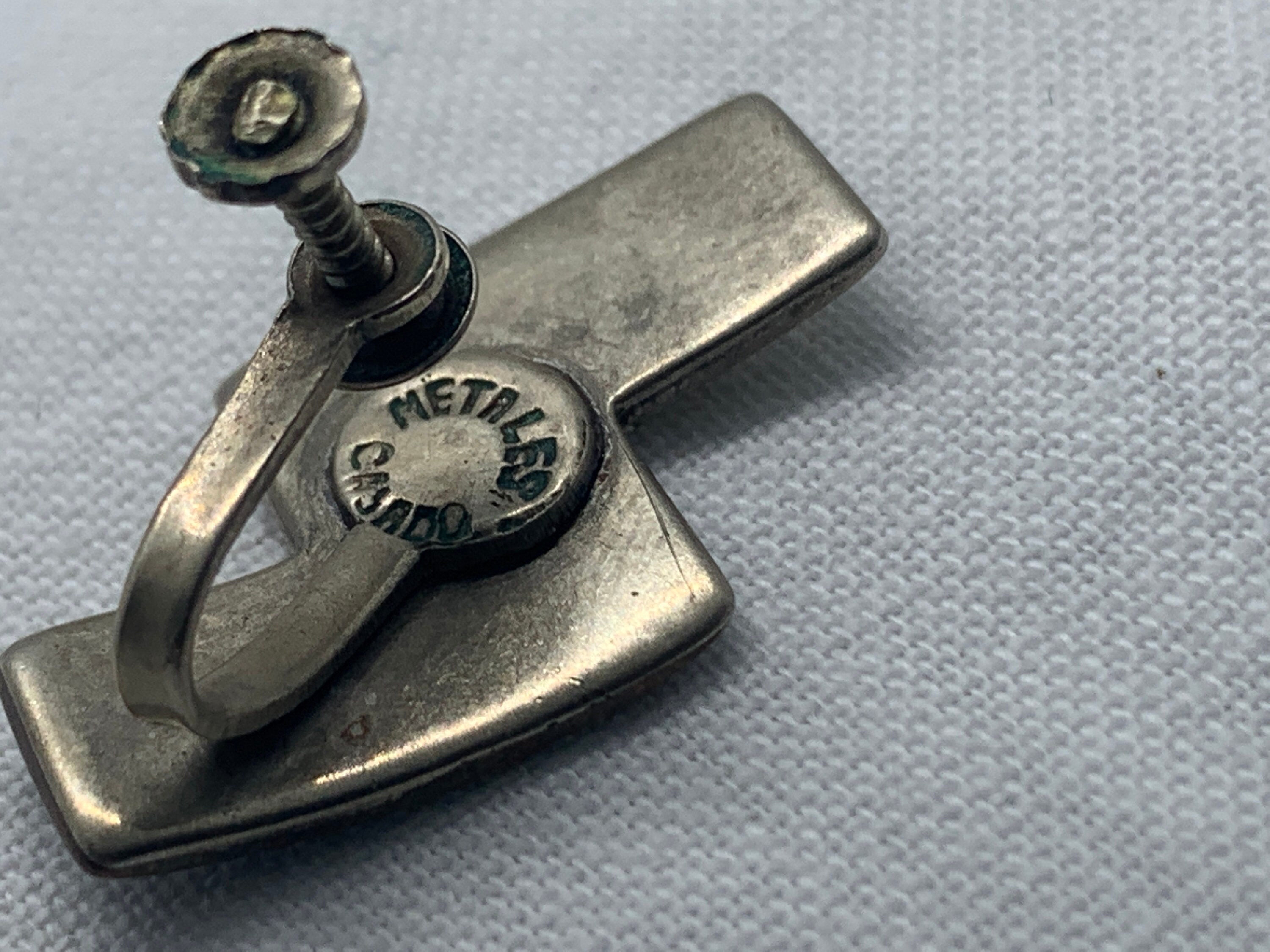 Vintage Jewelry Staggered Rectangle Screw-back Stud Earrings - Etsy