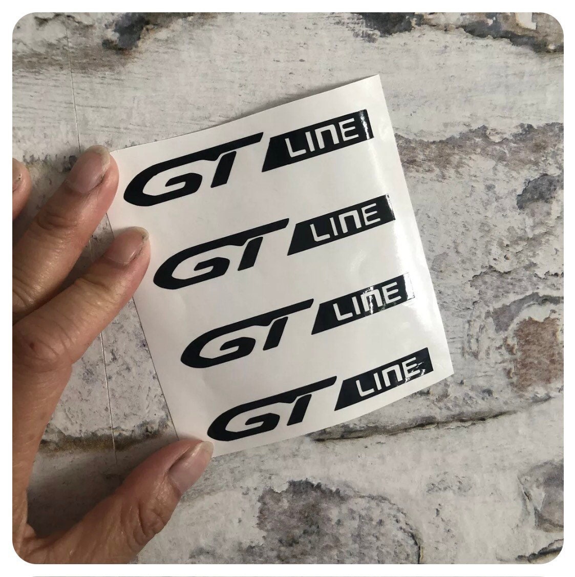 GT line stickers for car wheel trims rims bumper Bumper Stickers Paper ...