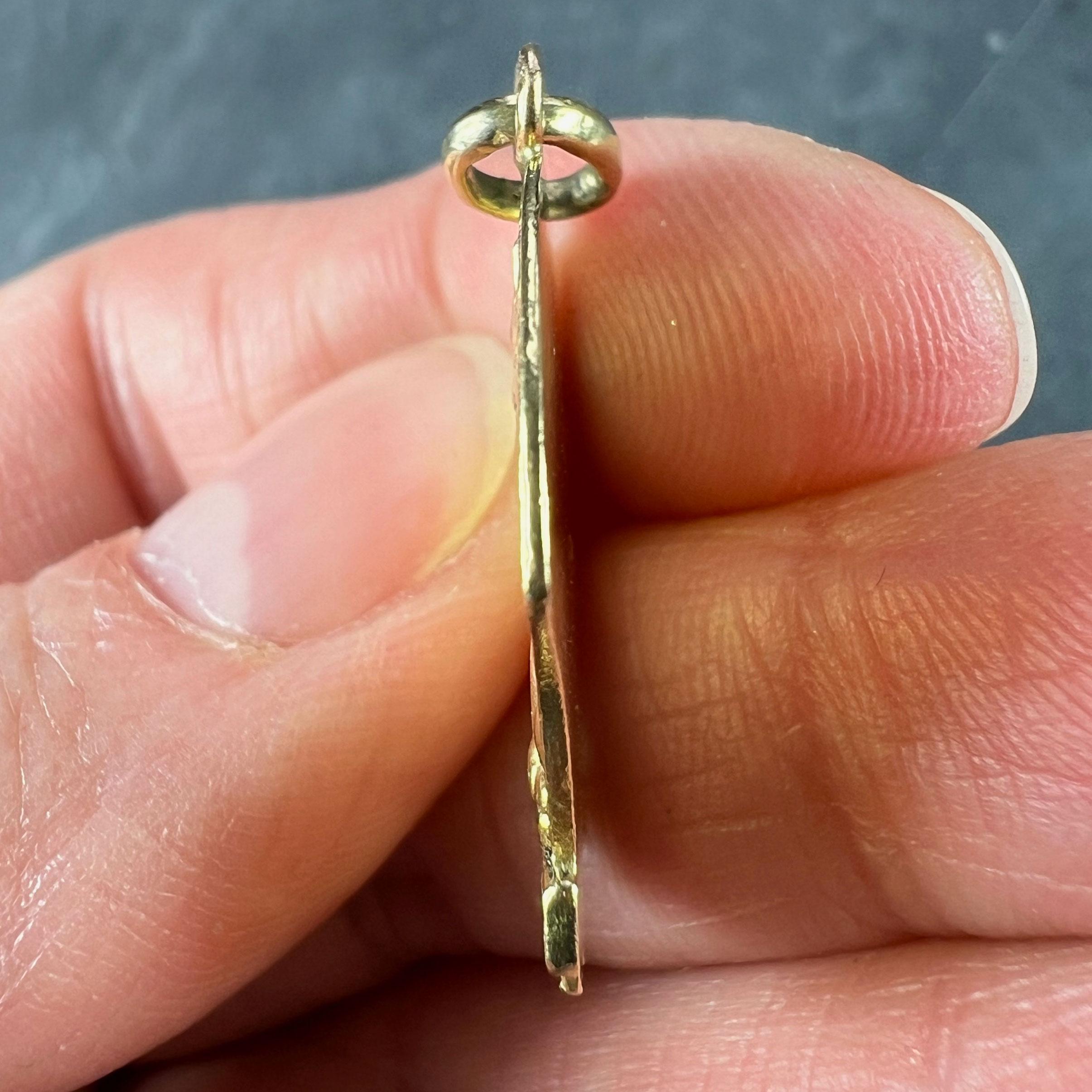French Biliken Elf 18K Yellow Gold Good Luck Protection Charm Pendant ...
