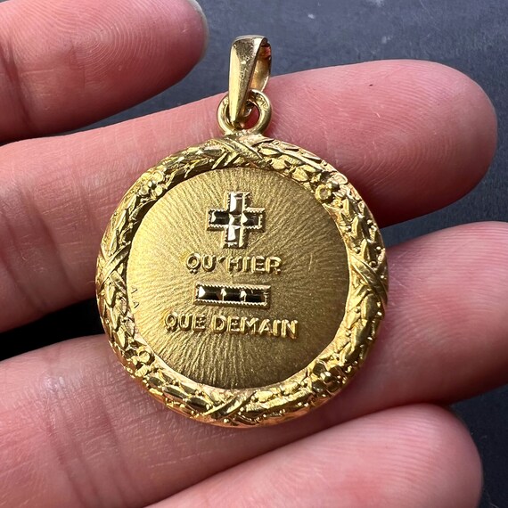 Augis French Plus Qu’Hier 18K Yellow Gold Love Charm … - Gem