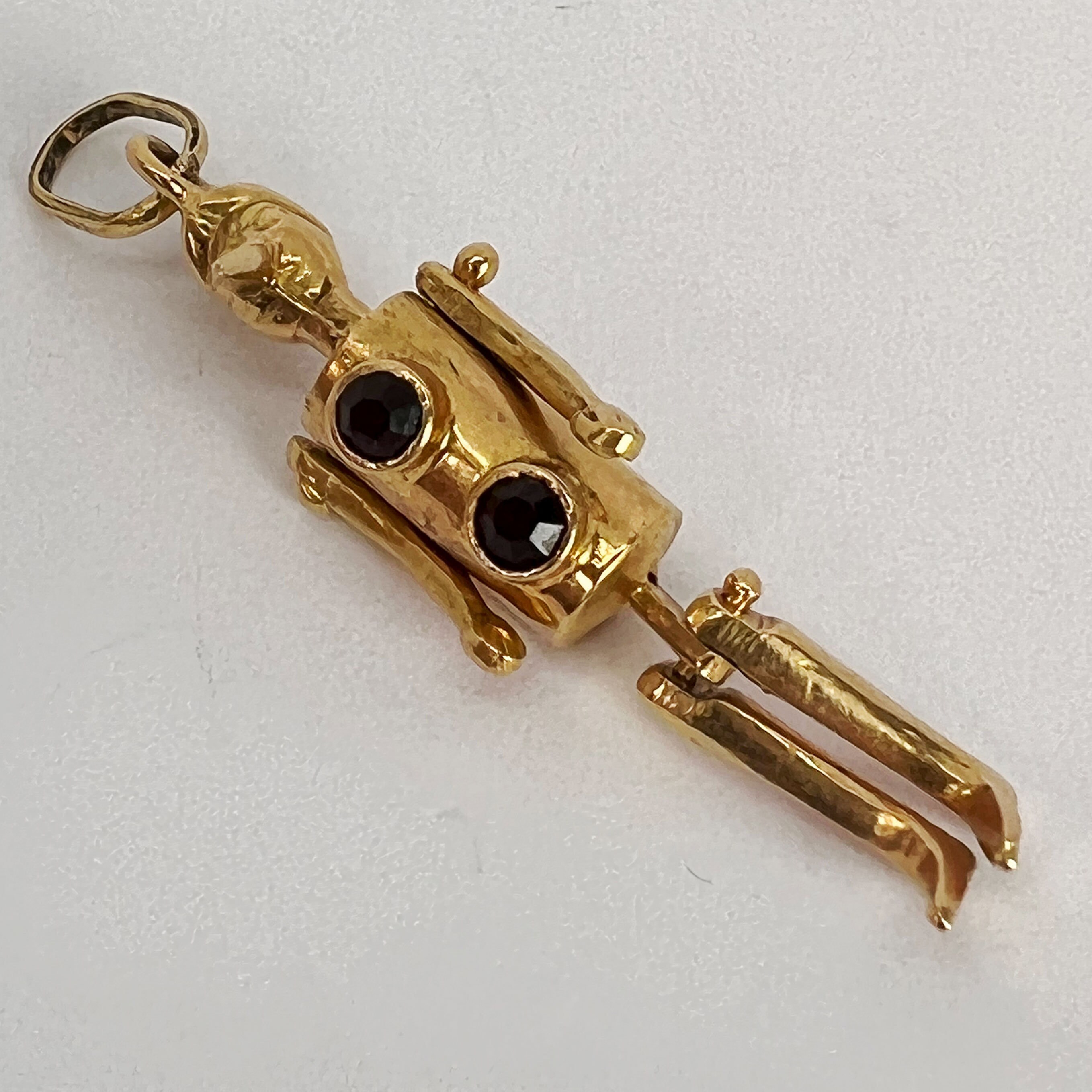 Wizard of Oz Tin Man Cartoon Character 18K Yellow Gold Charm Pendant - Etsy