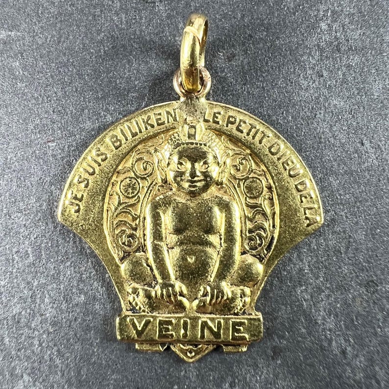 French Biliken Elf 18K Yellow Gold Good Luck Protection Charm Pendant ...