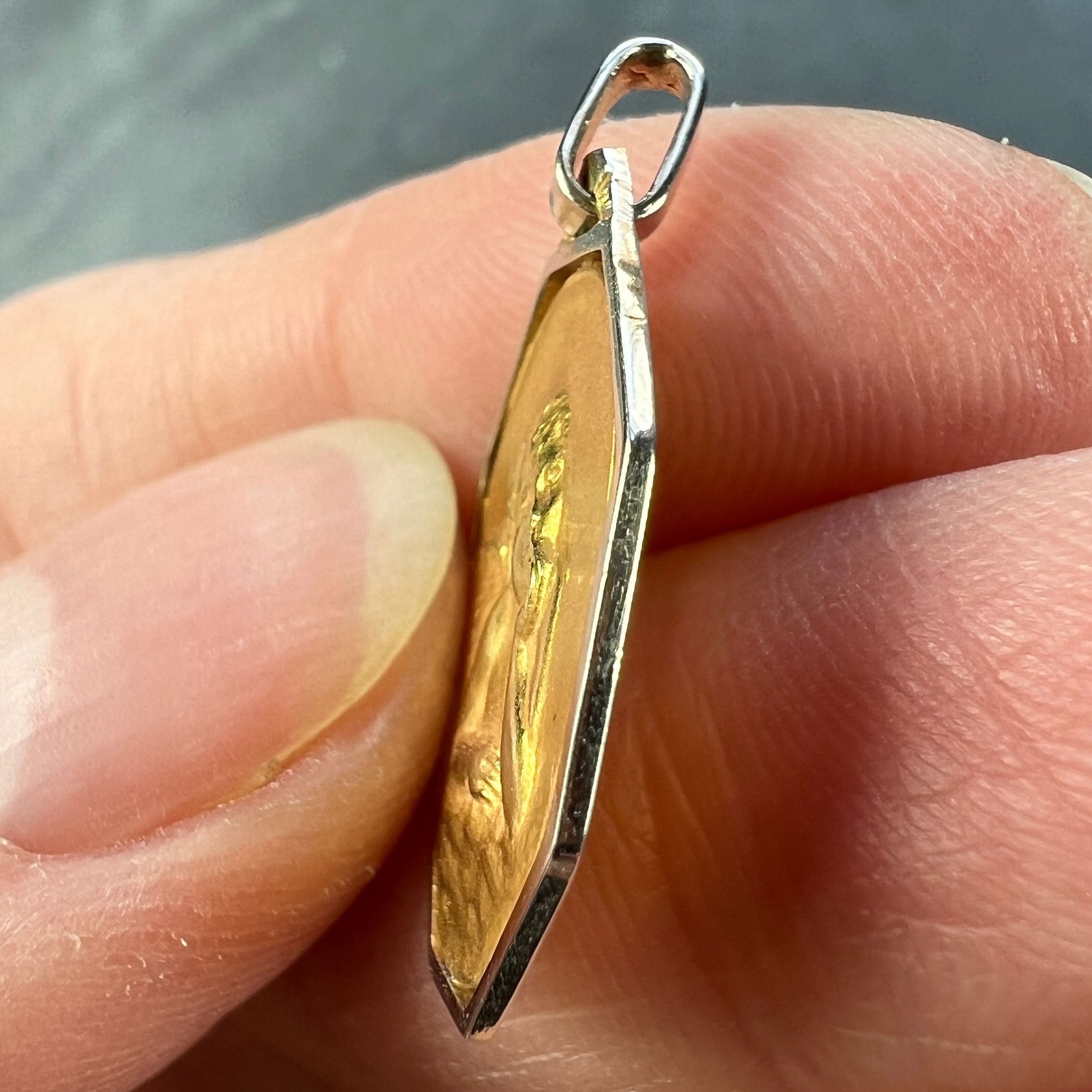 French Raphael’s Cherub 18K Yellow White Gold Charm Pendant - Etsy