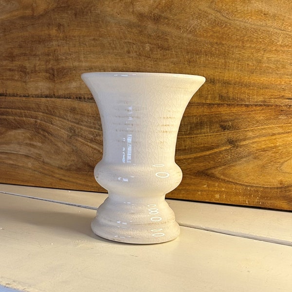 White Distressed Vase - Etsy