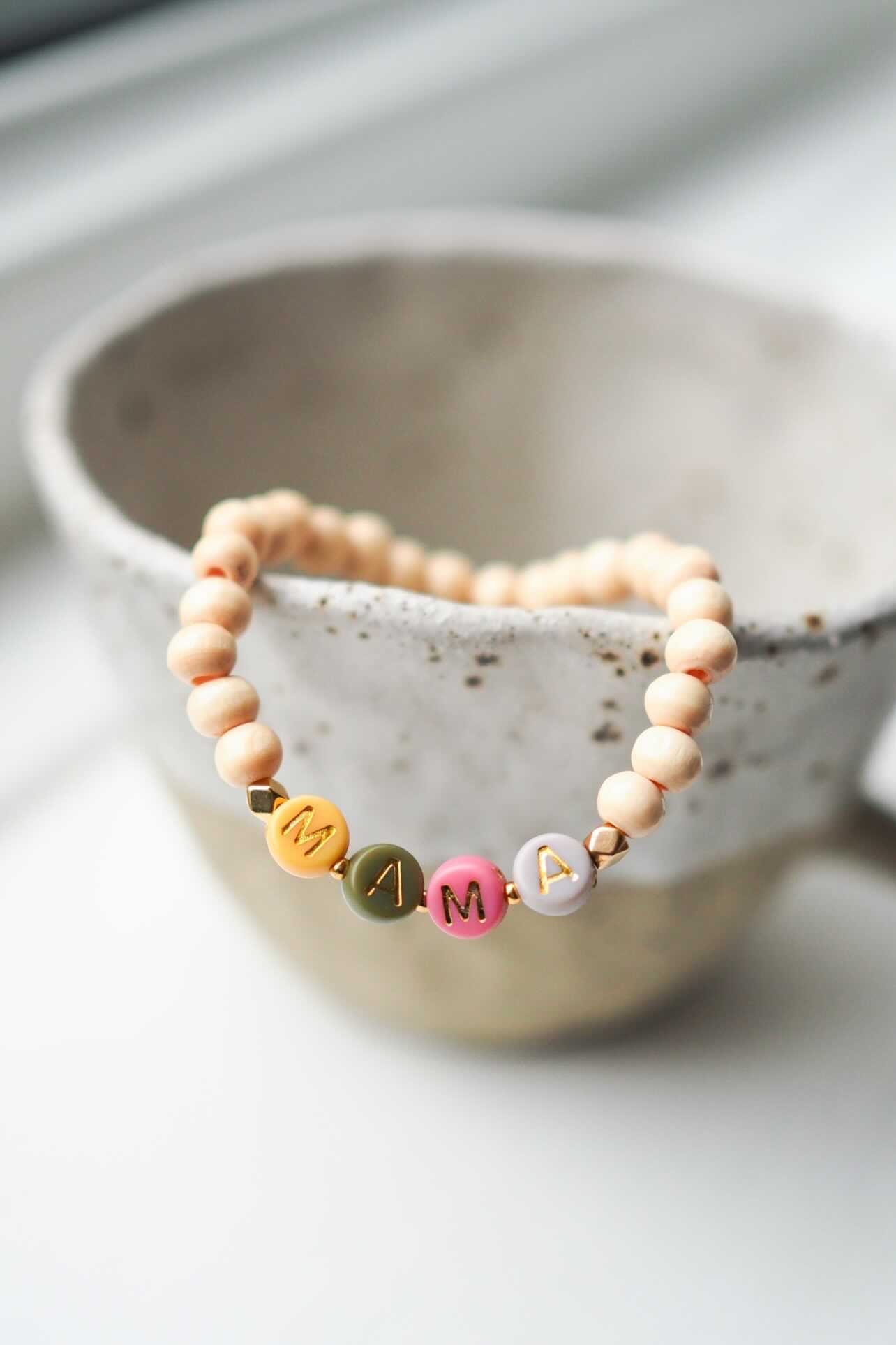 Mama Bracelet - Personalised Beaded Bracelet - Mum Bracelet - Gift for ...
