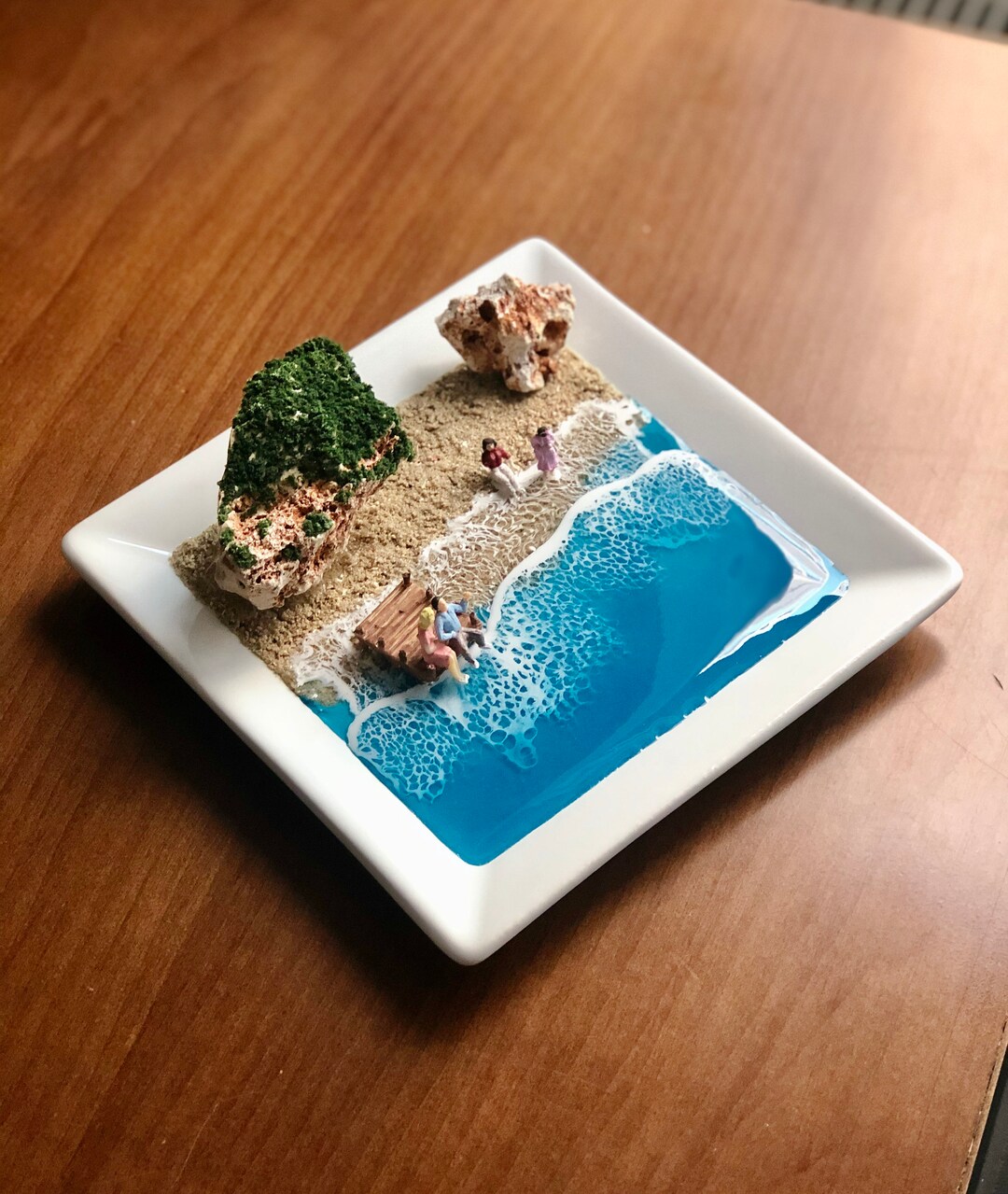 Resin Beach Plate Gift for Beach House Decor Personalized - Etsy