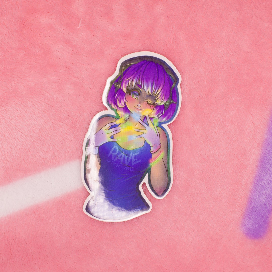 Rave With Me Cutout Sticker - Etsy