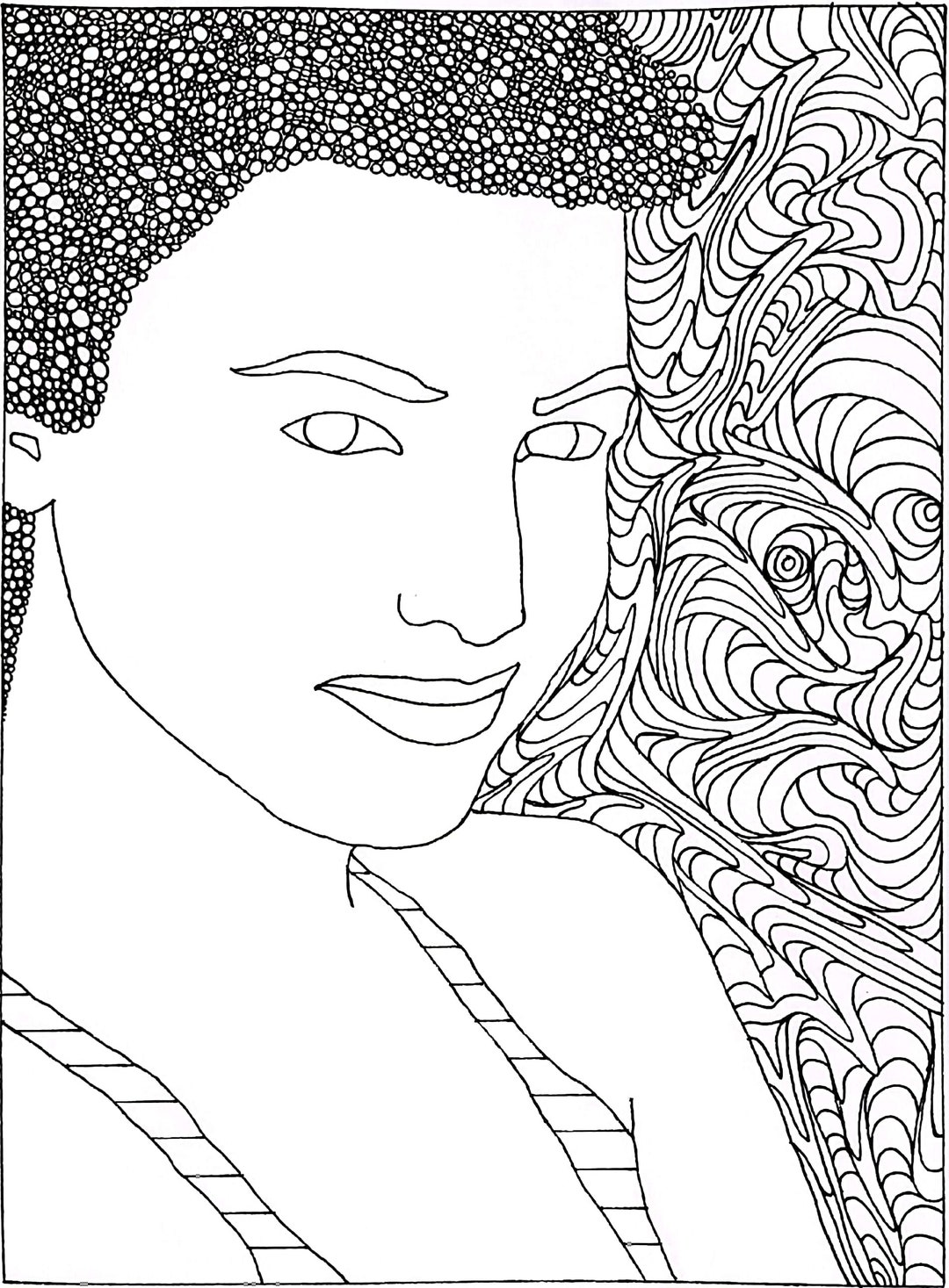 Digital Printable Coloring Page Downloadable 2024002 - Etsy