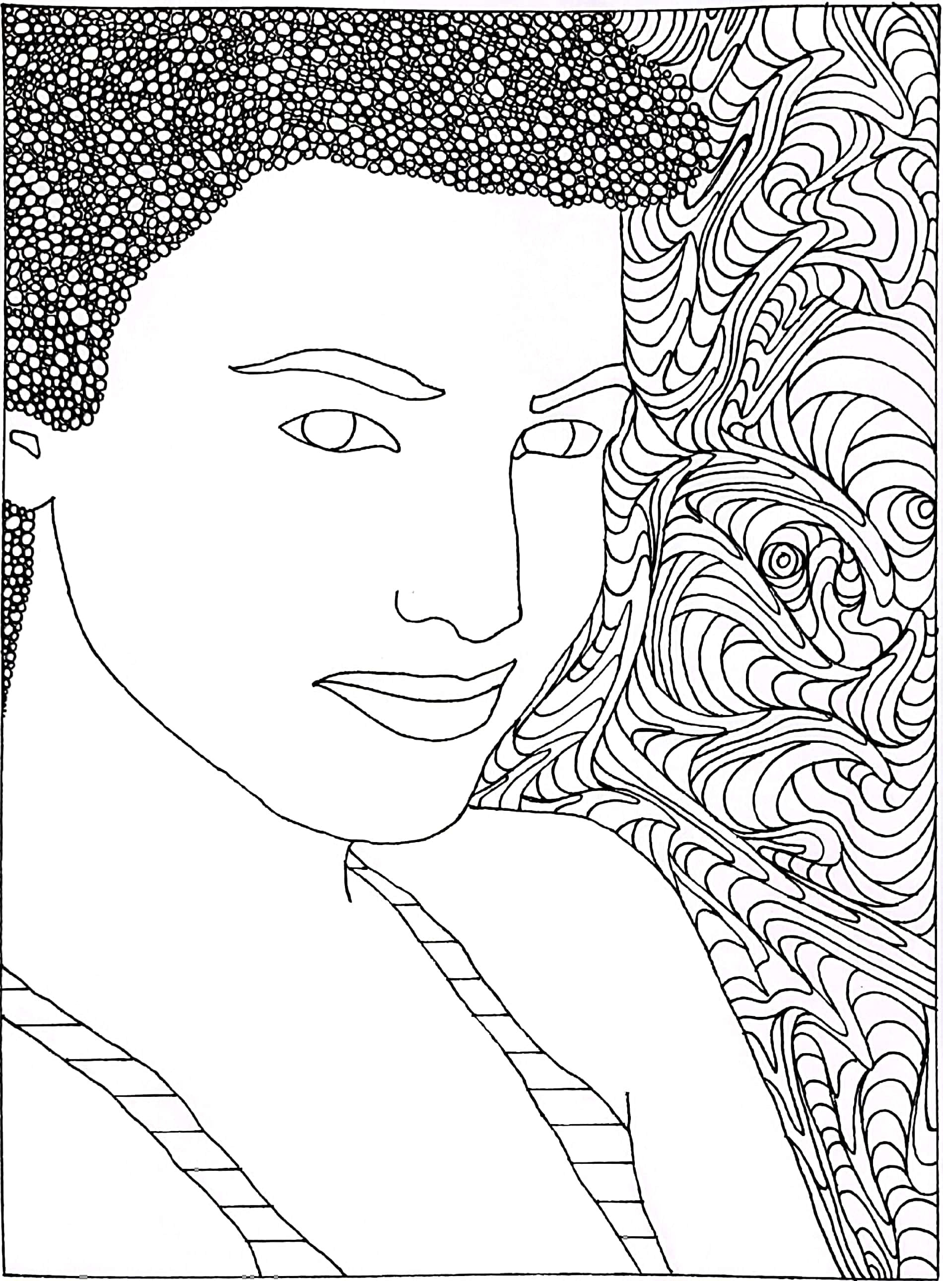 Digital Printable Coloring Page Downloadable 2024002 - Etsy