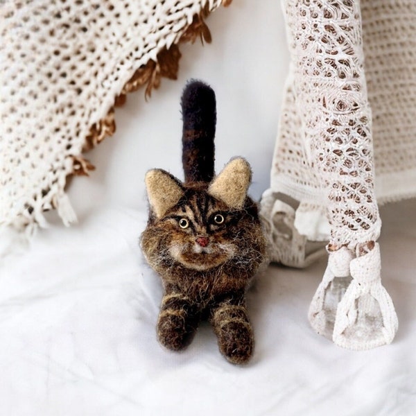 Needle Felted Cat - Etsy