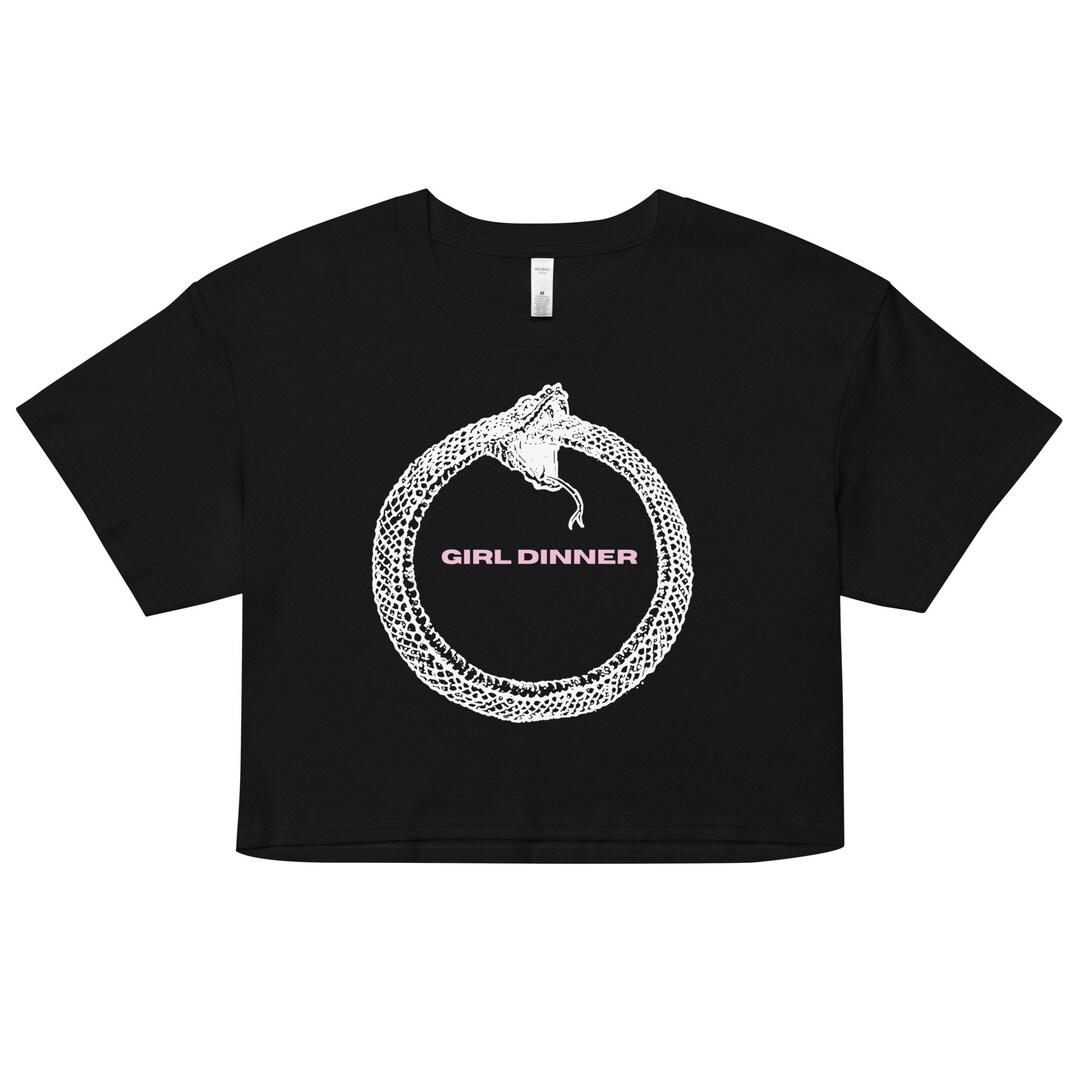Ouroboros Girl Dinner Crop Top Meme Tee - Etsy