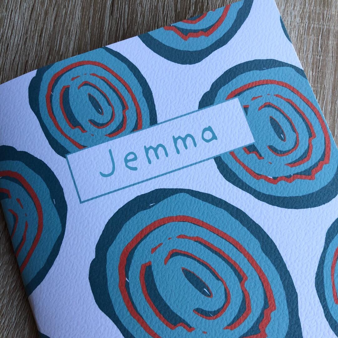 Personalised Name Notebook | Decomposition Notebook | Handmade Notebook ...