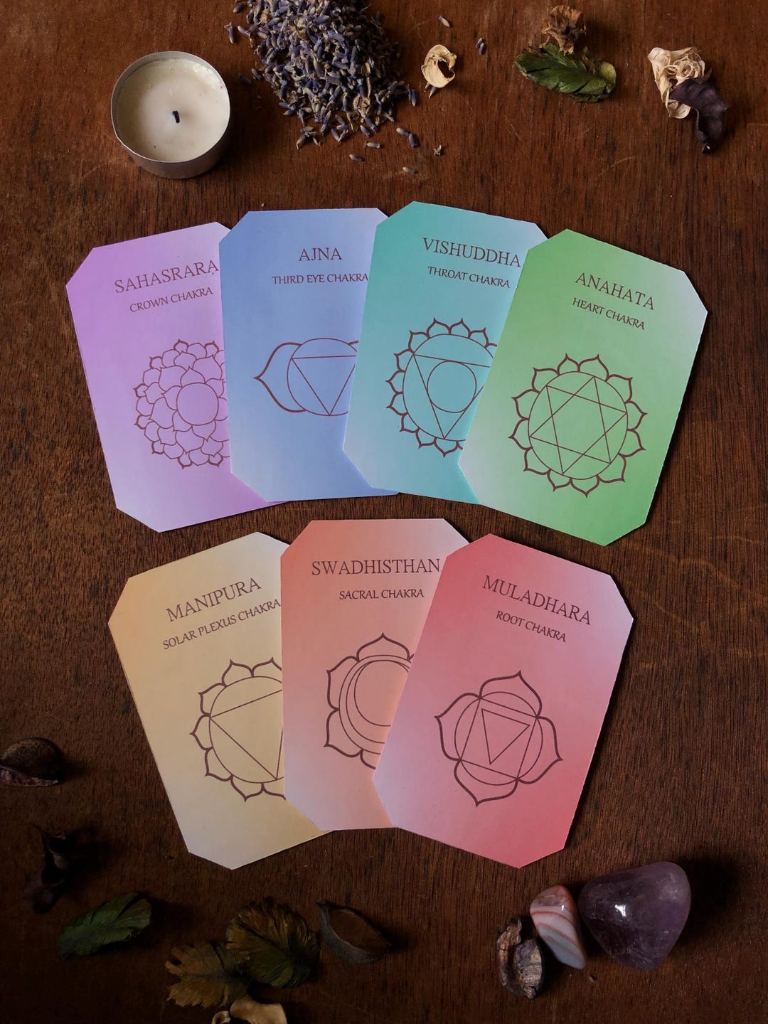 7 Chakra Card Deck, Chakra Oracle Deck, Chakra Tarot Deck, Chakra ...