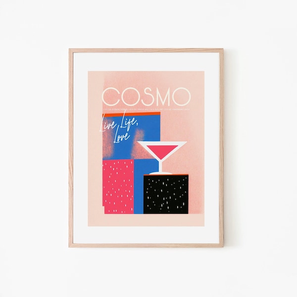 Vintage Cosmo Poster - Etsy