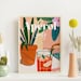 Aperol Spritz Plants and Flowers Cocktail Poster Retro Bar Wall Art ...