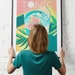 Tropical Tonic Cocktail Poster Retro Bar Wall Art Recipe Housewarming ...
