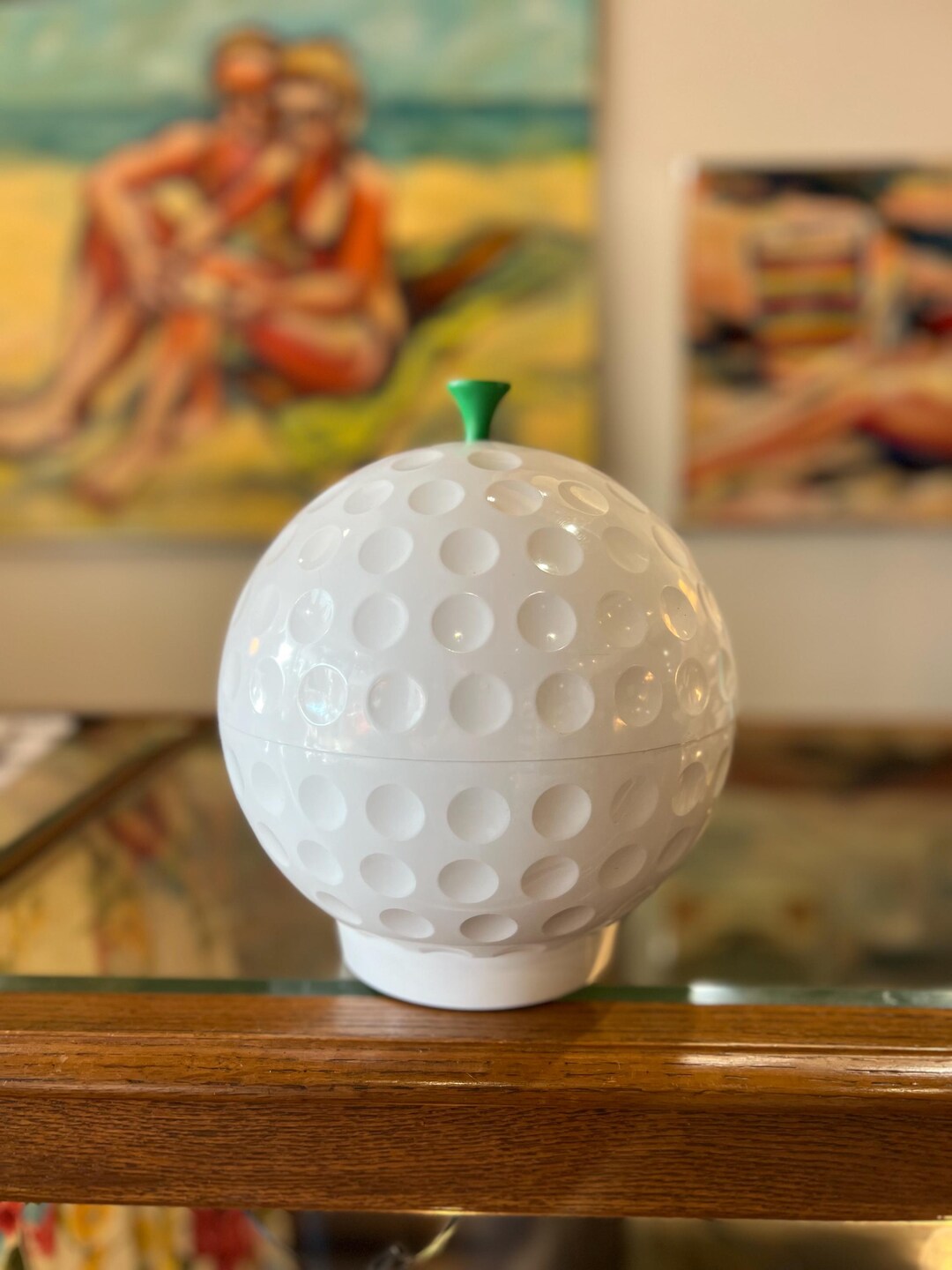 Vintage Acrylic Golf Ball Ice Bucket - Etsy