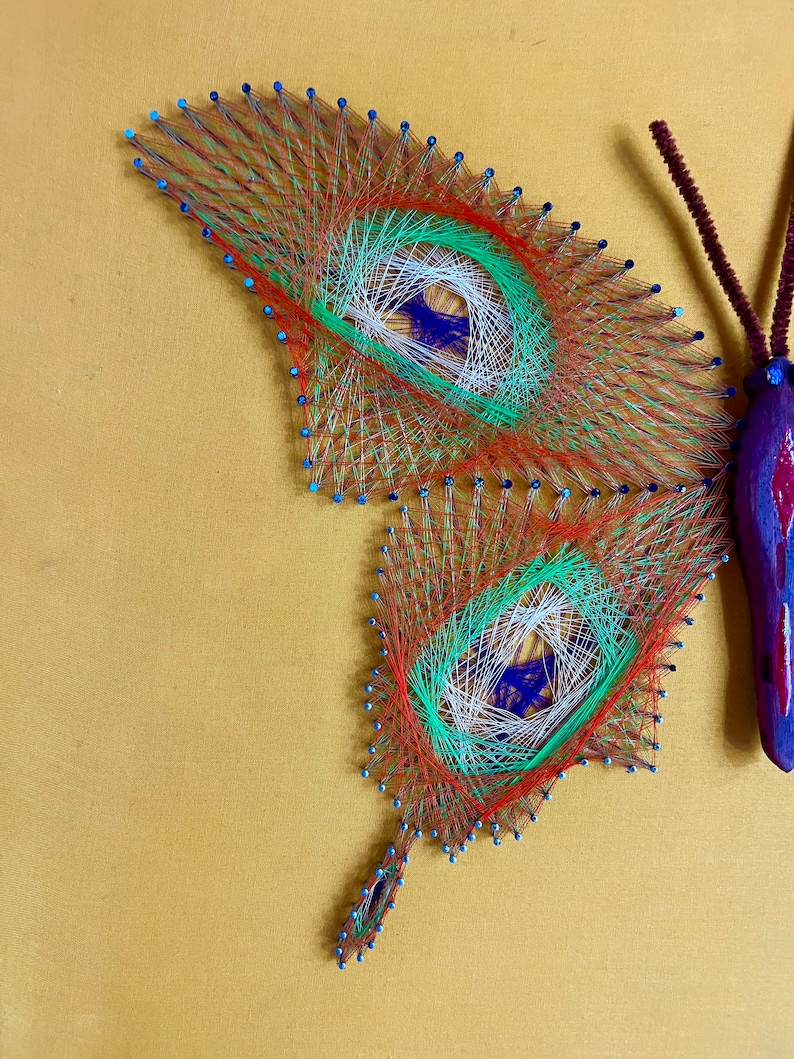 Large Vintage Butterfly String Art - Etsy