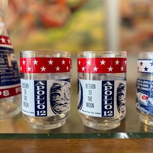 Vintage Libbey Apollo 12 & 13 Glasses and Carafe - Etsy