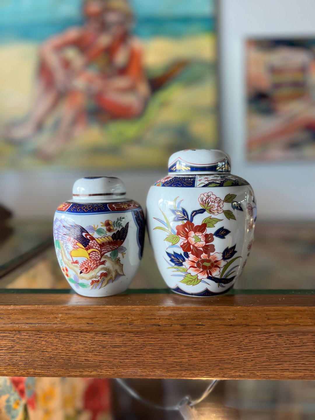 Vintage Japanese Imari Ginger Jars - Etsy