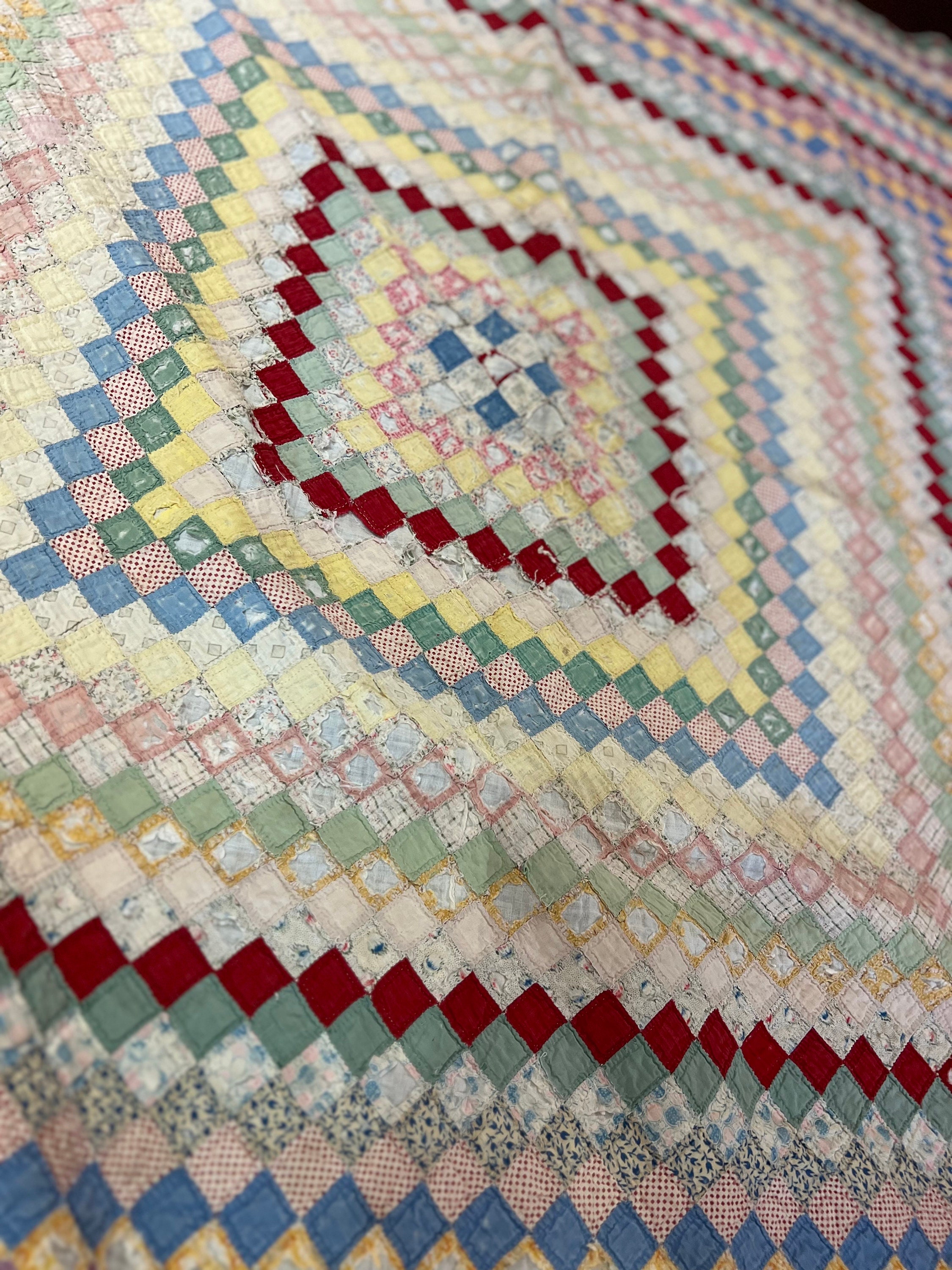 Vintage Small Square Quilt - Etsy