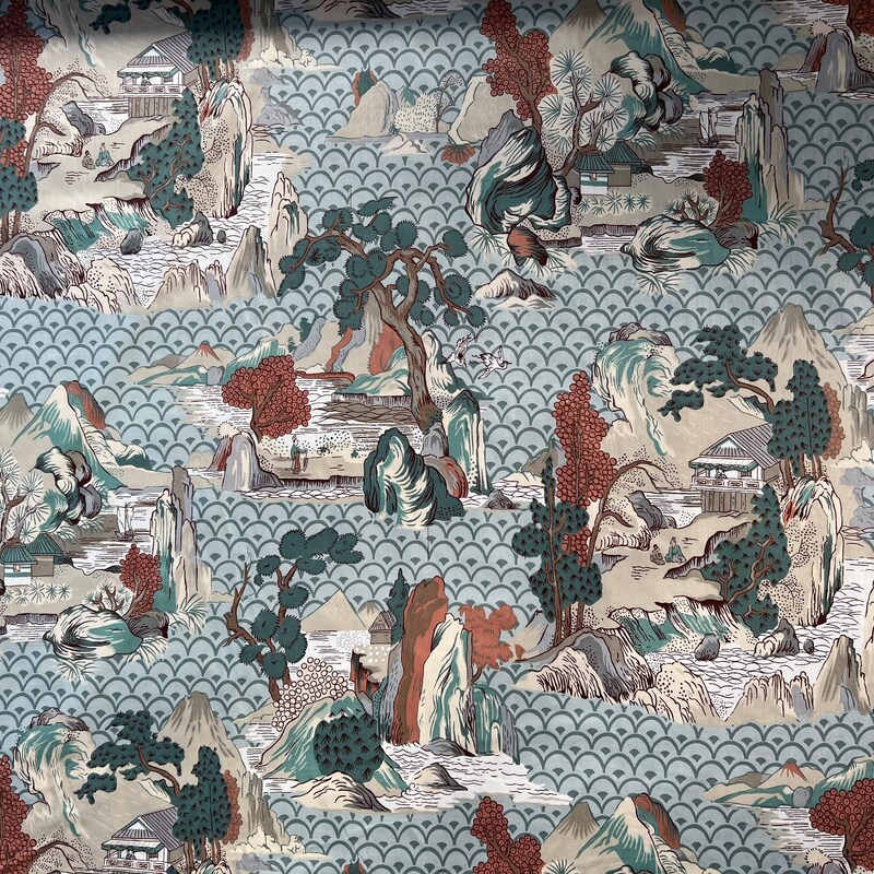 Pagoda Fabric - Etsy