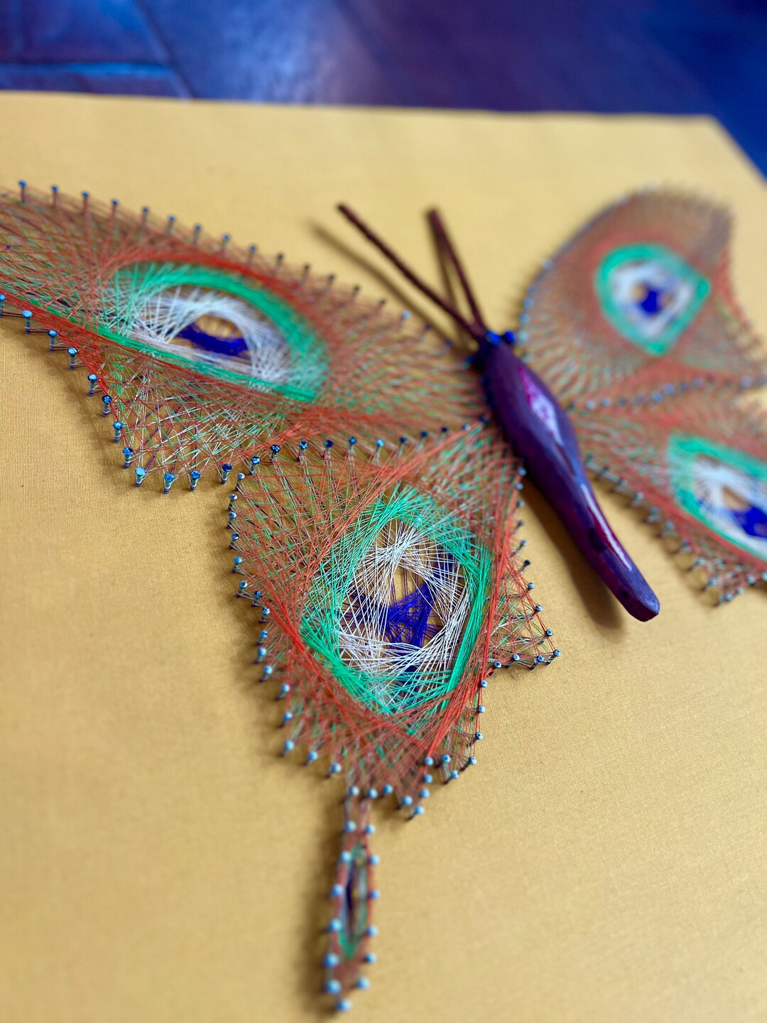 Large Vintage Butterfly String Art - Etsy