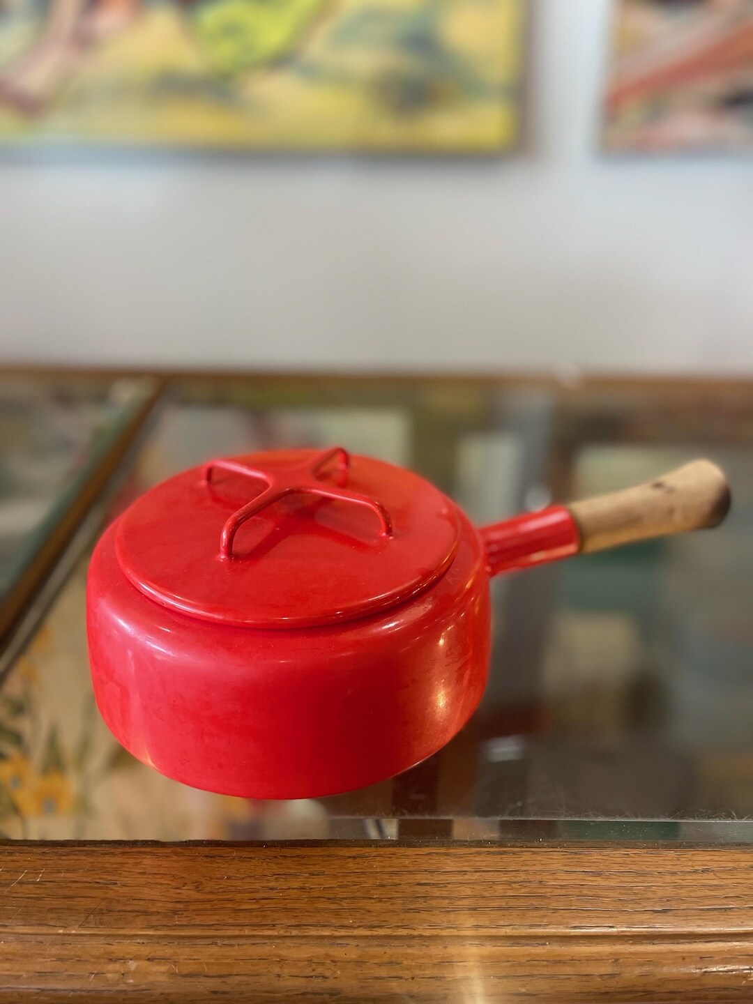 Vintage Bright Red Dansk Kobenstyle Enamelware Covered Sauce Pan - Etsy