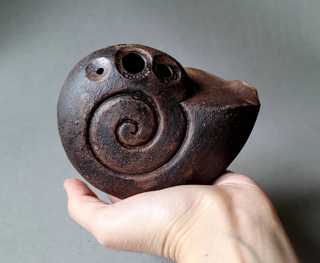 Low Ocarina Black Seashell in Arabic Scale Key B 432hz / - Etsy