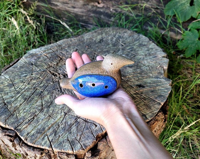 Forest Elf Musical Instrument Ocarina Blue Forest Bird Tuned in Minor ...
