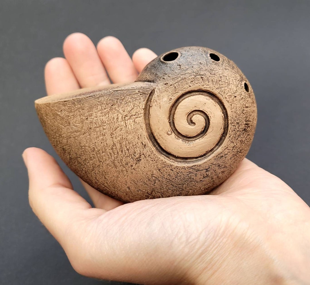 Ancient Musical Instrument Ocarina Seashell in Minor Pentatonic Scale ...