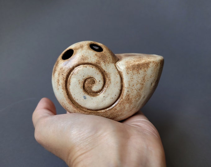 Ancient Musical Instrument Ocarina Seashell in Minor Pentatonic Scale ...