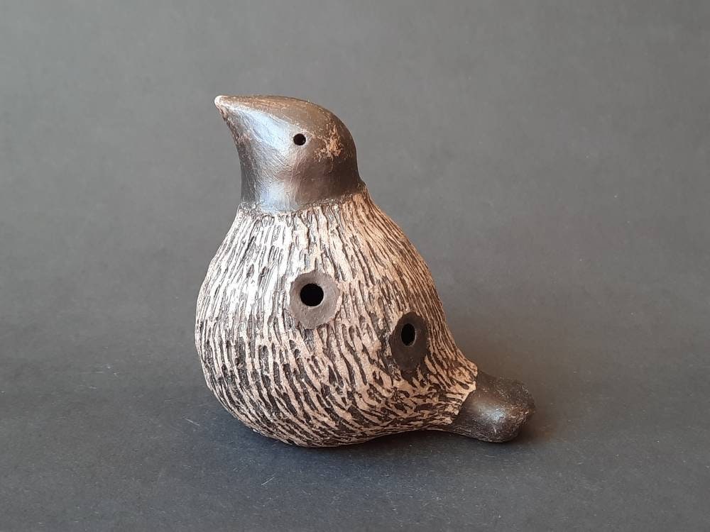 Ancient clay wind musical instrument ocarina Bird | Etsy