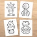 Robots Coloring Book for Kids, Printable Coloring Pages for Children ...