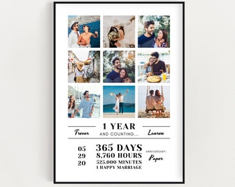 50 HAPPY BIRTHDAY Photo Collage Canva Template Printable - Etsy