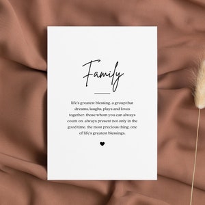 Family Definition Sign Instant Download, Family Definition Print ...